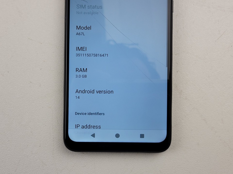 FOXX / FOXXD A67L - 32GB - Black (CARRIER UNKNOWN) Smartphone - CRACKED ...