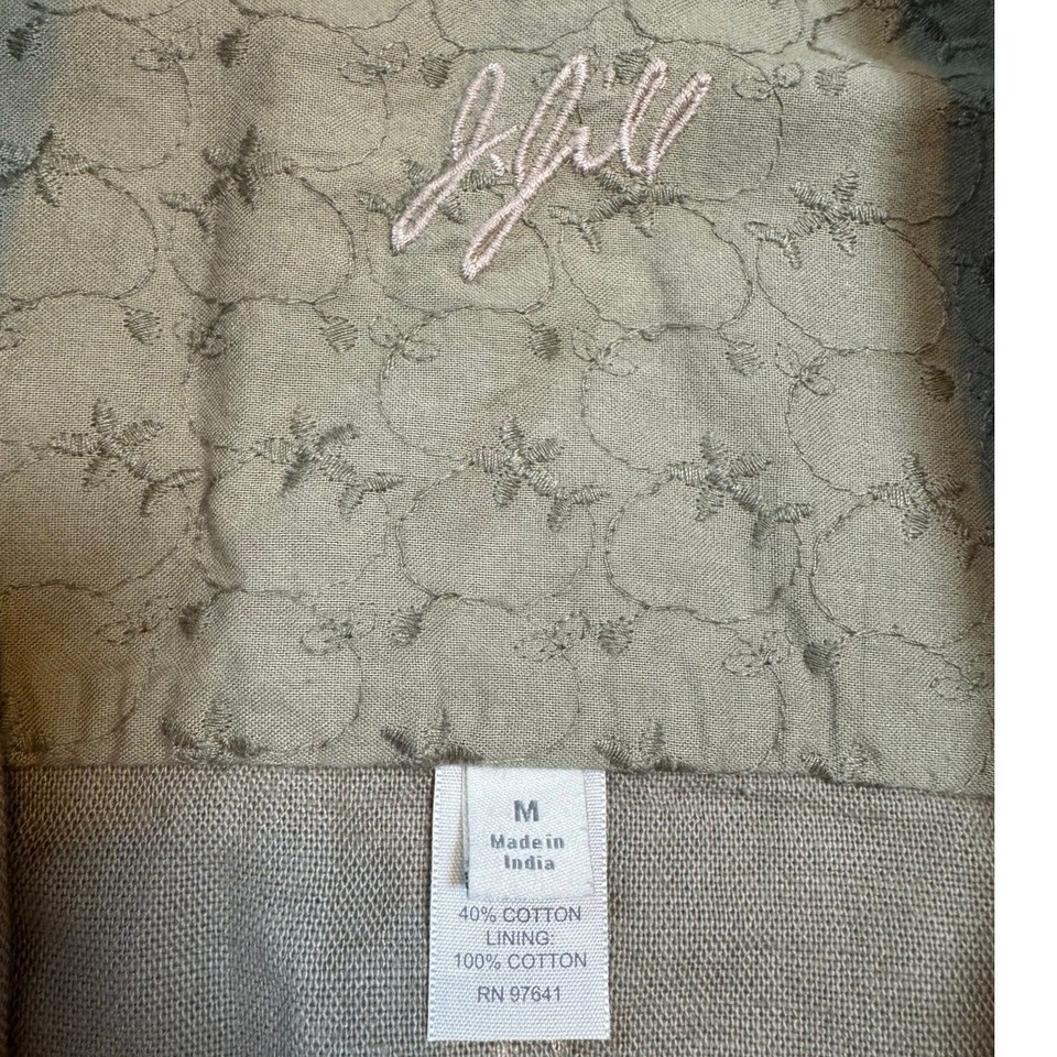 J. Jill Women's blazer, tan, Linen Blend size Medium, lightweight ...