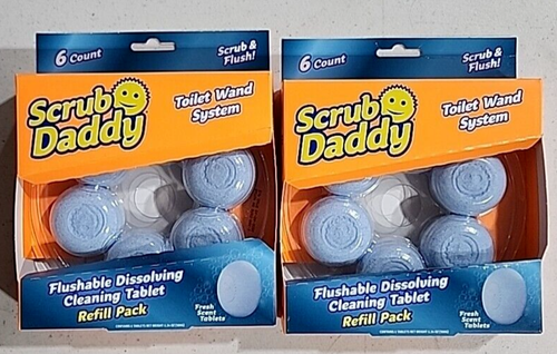 2 Scrub Daddy Flushable Dissolving Cleaning Tablets Refill Packs For ...