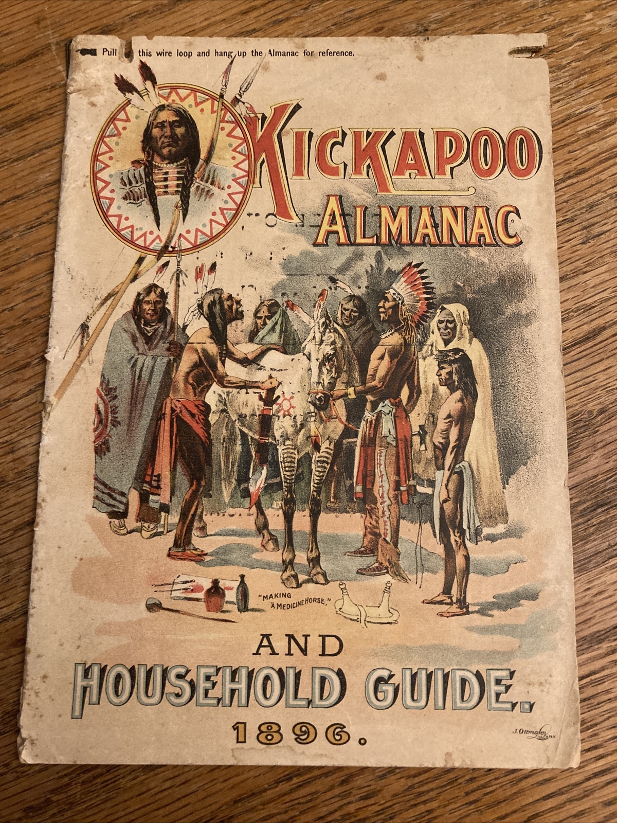 Kickapoo Almanac abd Household Guide Native American Indian 1896 ...