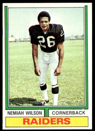 1974 Topps Nemiah Wilson Oakland Raiders #326 | eBay