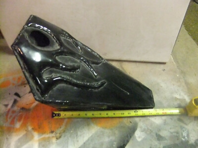CUSTOM MOTORCYCLE TANK [EMBOSSED FLAMES COFFIN TANK] [NEW] UNFINISHED ...