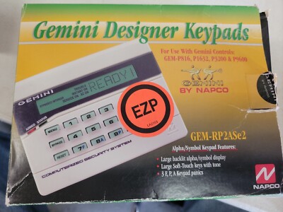 Napco GEM-RP2ASe2 Gemini Designer Keypads Security . NOB | eBay