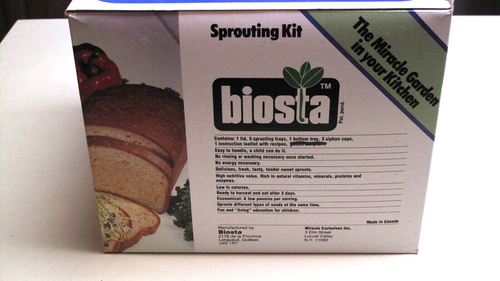 Biosta Sprouter The Miracle Garden Green 3 Tier Seed/Bean Sprouting Kit ...