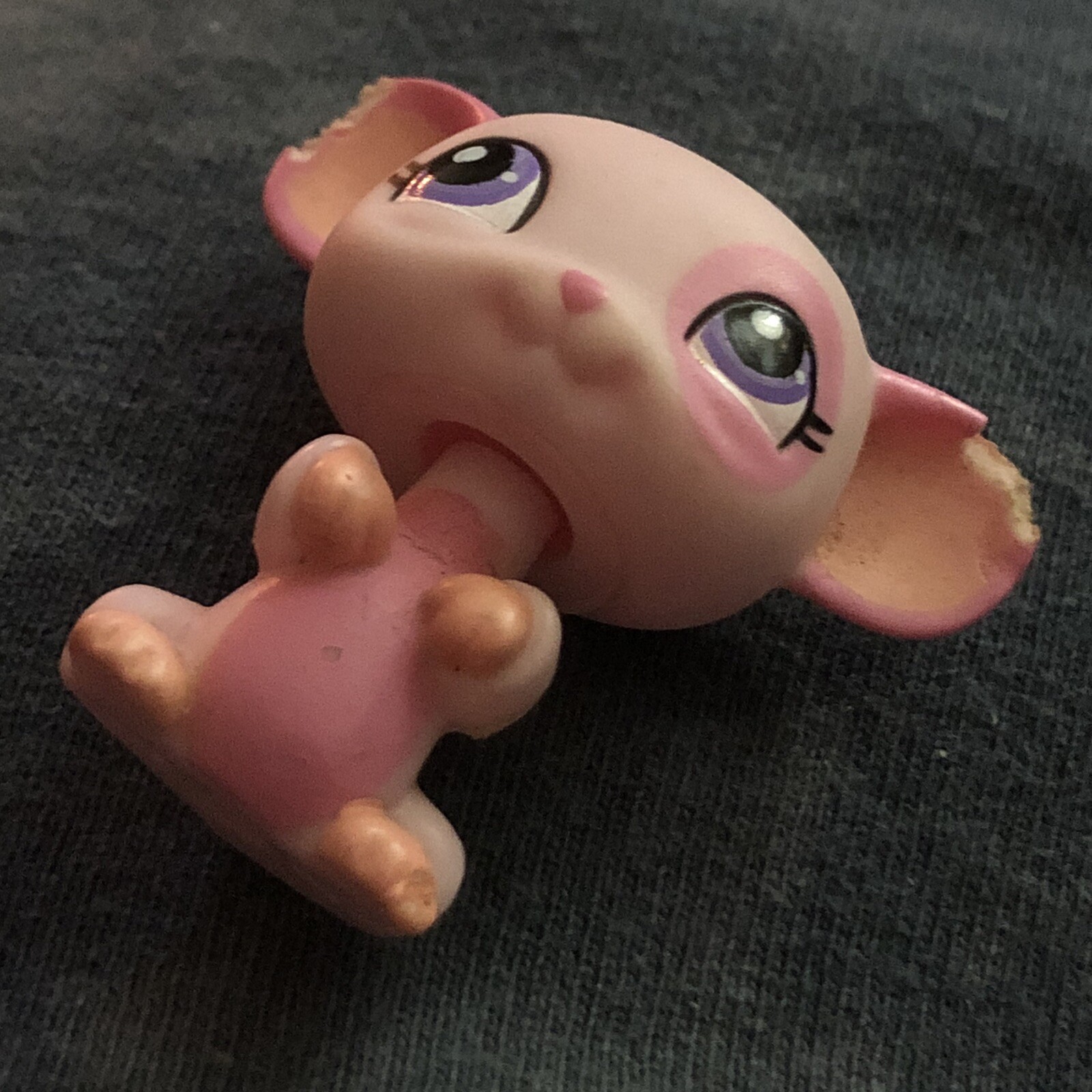 Littlest Pet Shop # 1545 Pink Spotted Mouse w/ Purple Eyes LPS | eBay