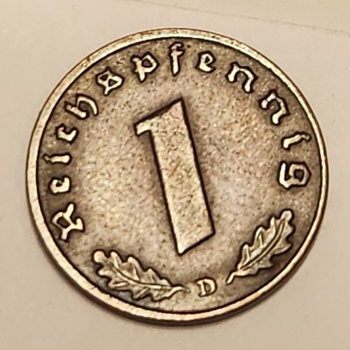 Germany 1937 D 1 Reichspfennig bronze coin | eBay
