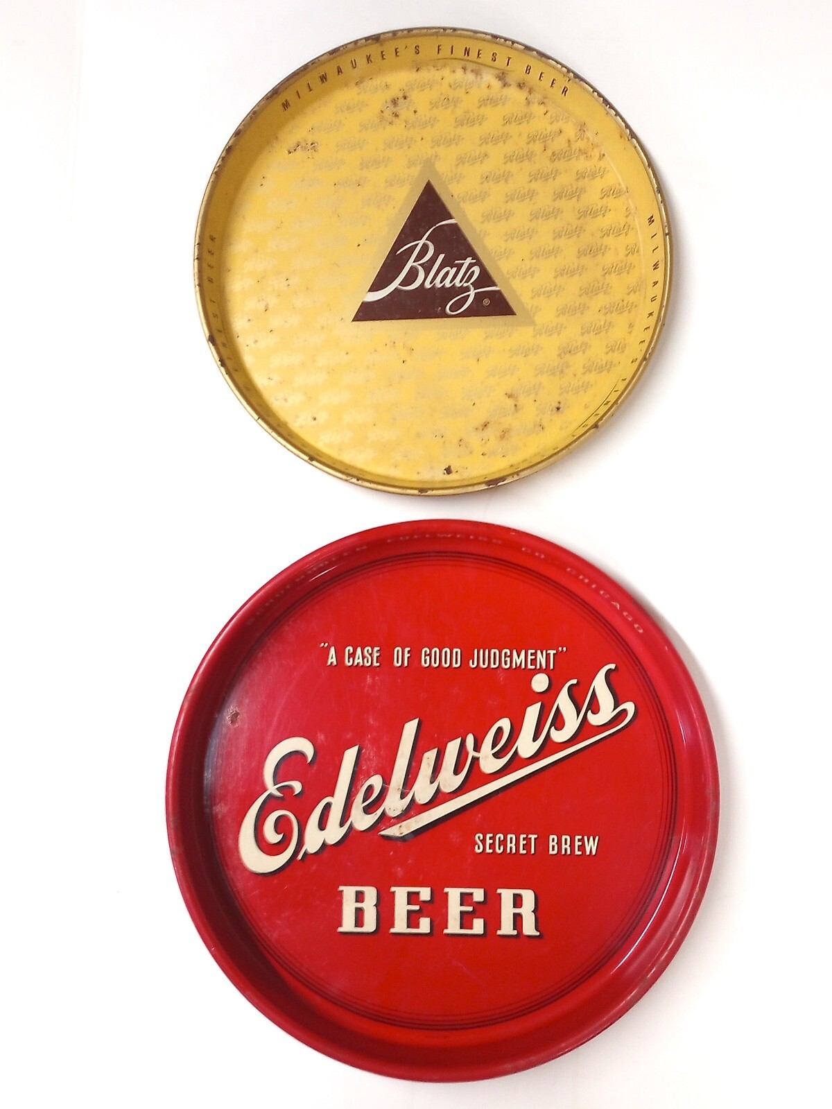 EDELWEISS - A Case of Good Judgment and BLATZ - Milwaukee's Finest Beer ...