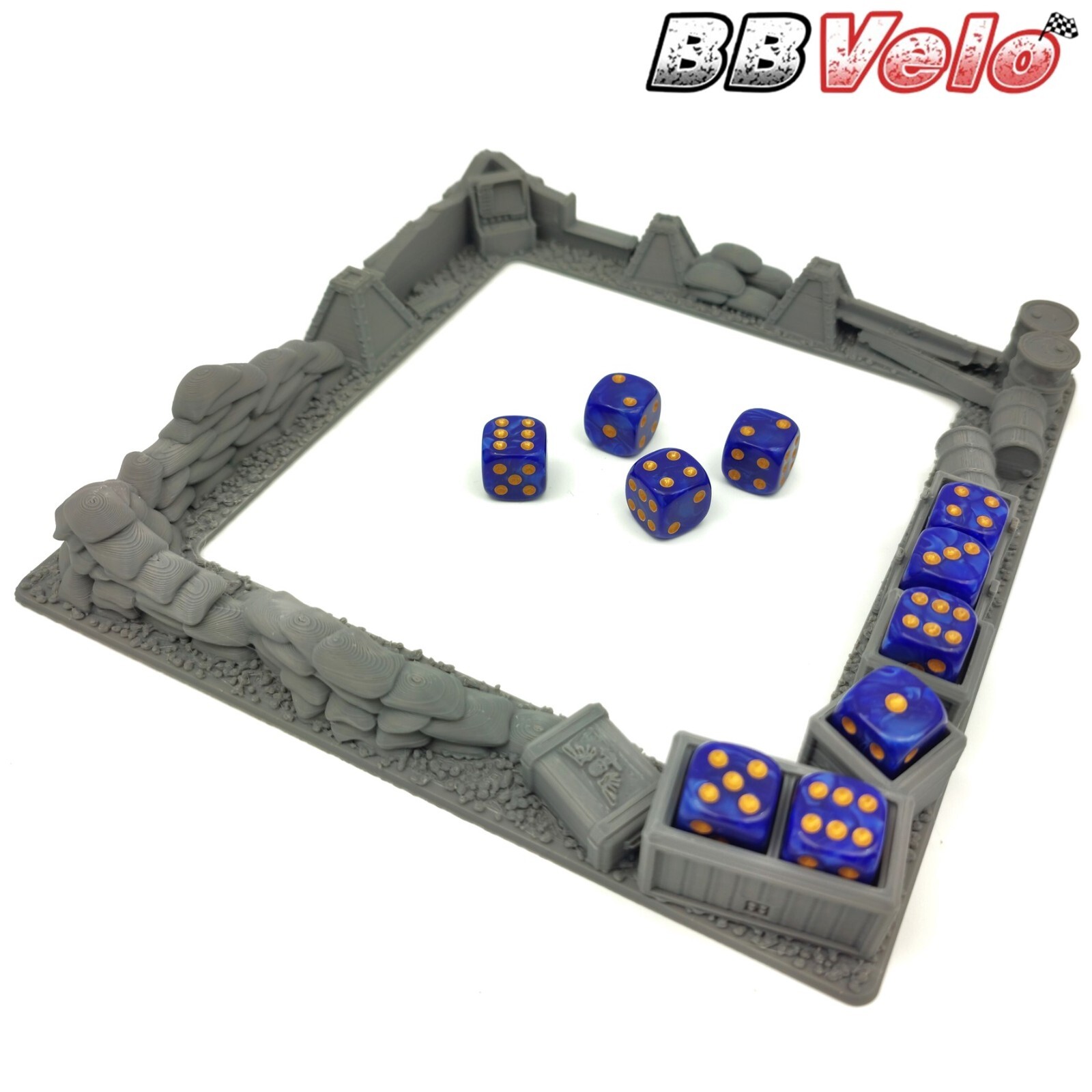 Dice Rolling Tray & Dice Set For Tabletop Wargaming GW WH | 28mm ...