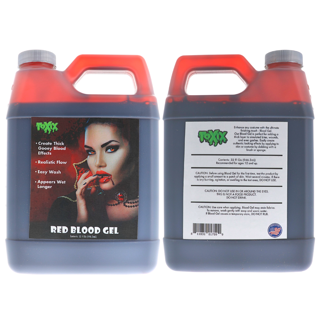 Red Blood Gel - 32 Oz, Realistic Flow, Wet Look Blood, Thick and Gooey ...