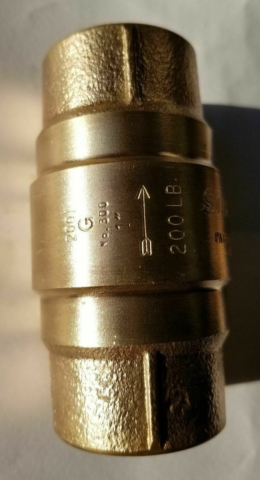 Strataflo No. 300 Check Valve 1" with Rubber Poppet 1 Inch 200lb | eBay