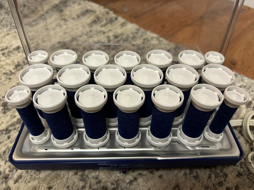 Clairol Aqua-Curl Velvety Rollers 90s Vintage Steam Hot Curlers | eBay
