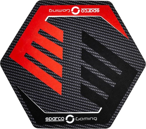 Sparco Office Chair Floor Mat Gaming Sim Racing Rally Gift Black/Red | eBay