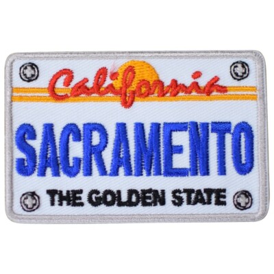 Sacramento Patch - California License Plate, The Golden State 2.75 ...