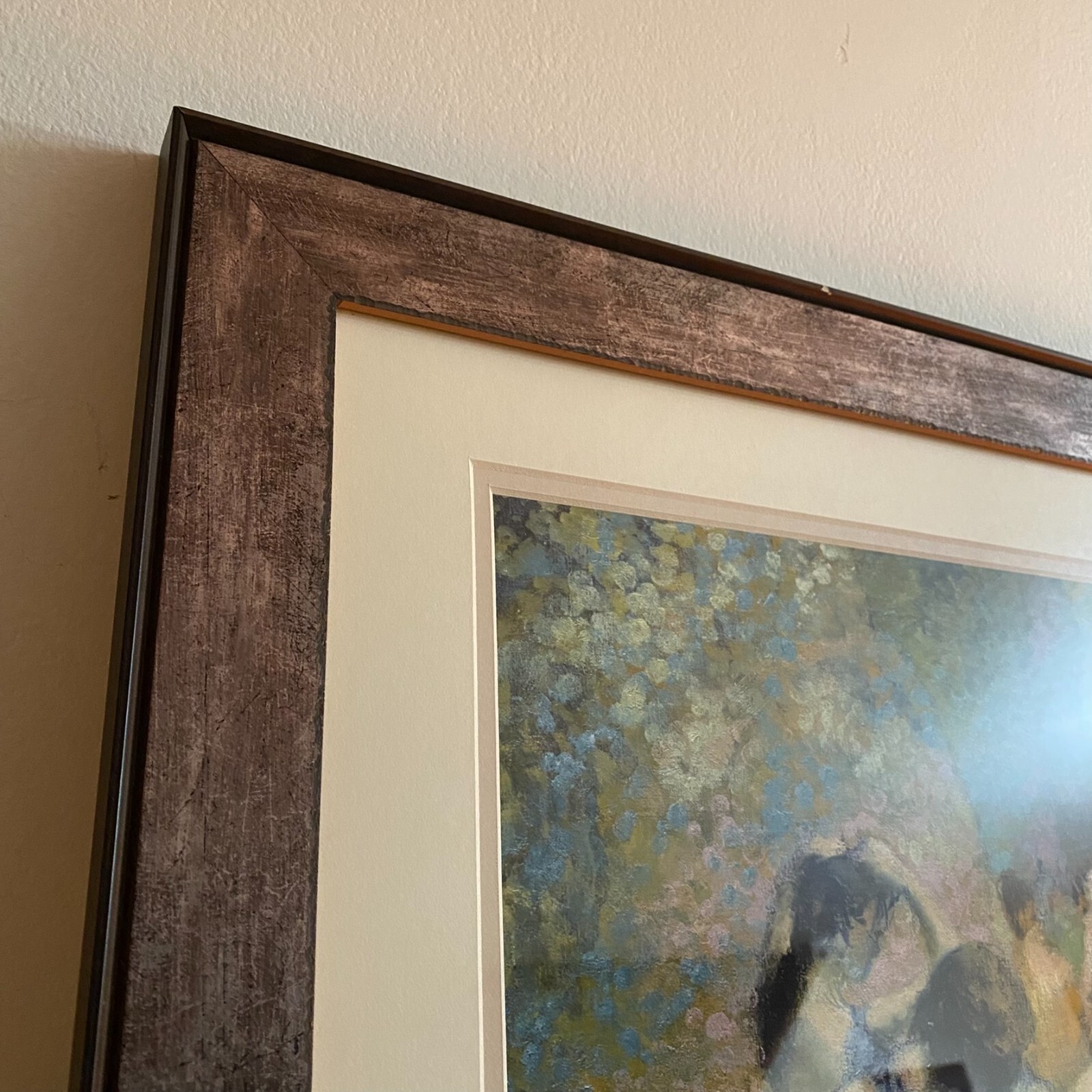 Edgar Degas's "Blue Dancers" Custom Framed & Matted Lithograph ...