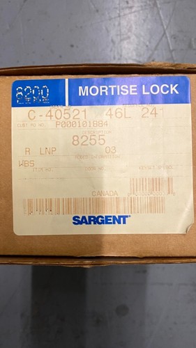 Sargent 8255 LNP US3 Mortise Lockset - Polished Brass - less cylinder ...