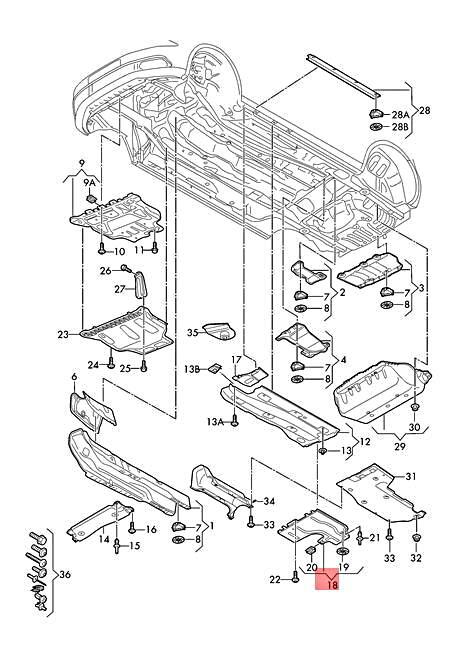 Genuine AUDI SKODA VW A3 S3 Sportback Lim. quattro. Underbody Trim ...