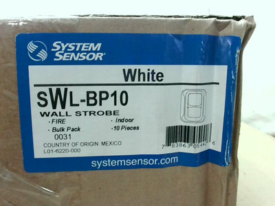 System Sensor SWL-BP10 Fire Alarm Sensor Strobe (10 PCS) - Factory ...