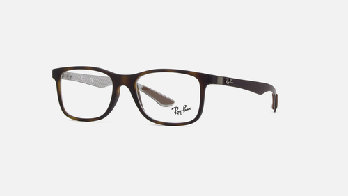Ray Ban 8903 5200 55 Matte Havana Brown Carbon Fiber Eyeglasses Rayban ...