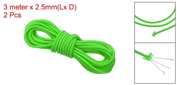 2pcs Archery D Loop Rope 10 FT Bow String Release Nocking Loop Bright ...