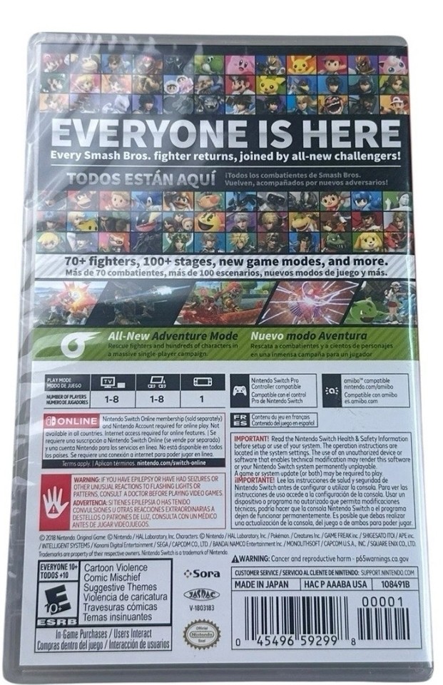 Super Smash Bros. Ultimate (Nintendo Switch, 2018) - Brand New Sealed ...