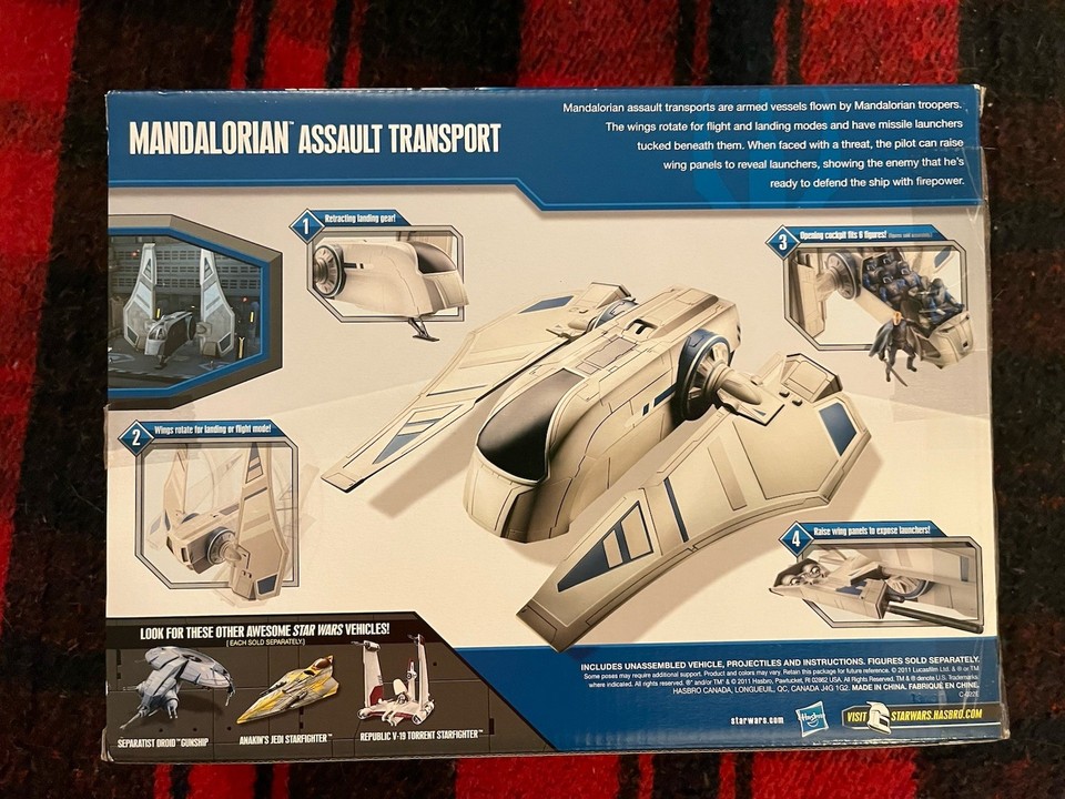 2011 Hasbro Star Wars The Clone Wars Mandalorian Assault Transport, NIB ...