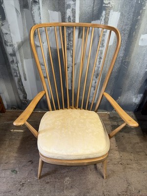 Vintage Ercol High Back Chair Blue label No. 478 Blonde Delivery ...