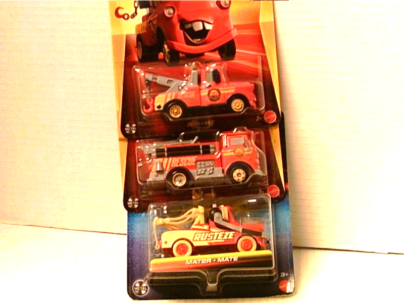 DISNEY PIXAR CARS GLOW RACERS MATER,RACE&RESCUE MATER,RACE&RESCUE RED ...