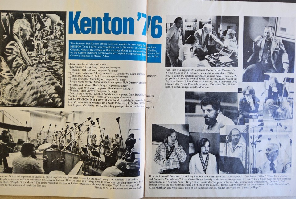 Stan Kenton Birthday in Britain album autographed plus mags ...