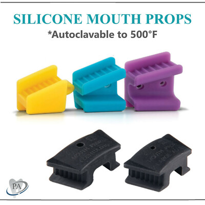 DENTAL MOUTH PROP BITE BLOCKS BLACK CHILD ADULT MEDIUM LATEX FREE ...