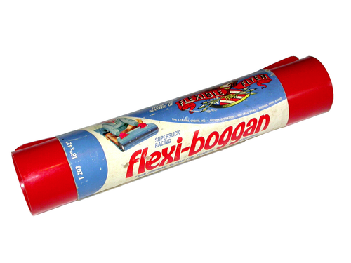 VTG Flexible Flyer Flexi-Boggan Snow Sled F203 Red Unused NOS RARE Kid ...