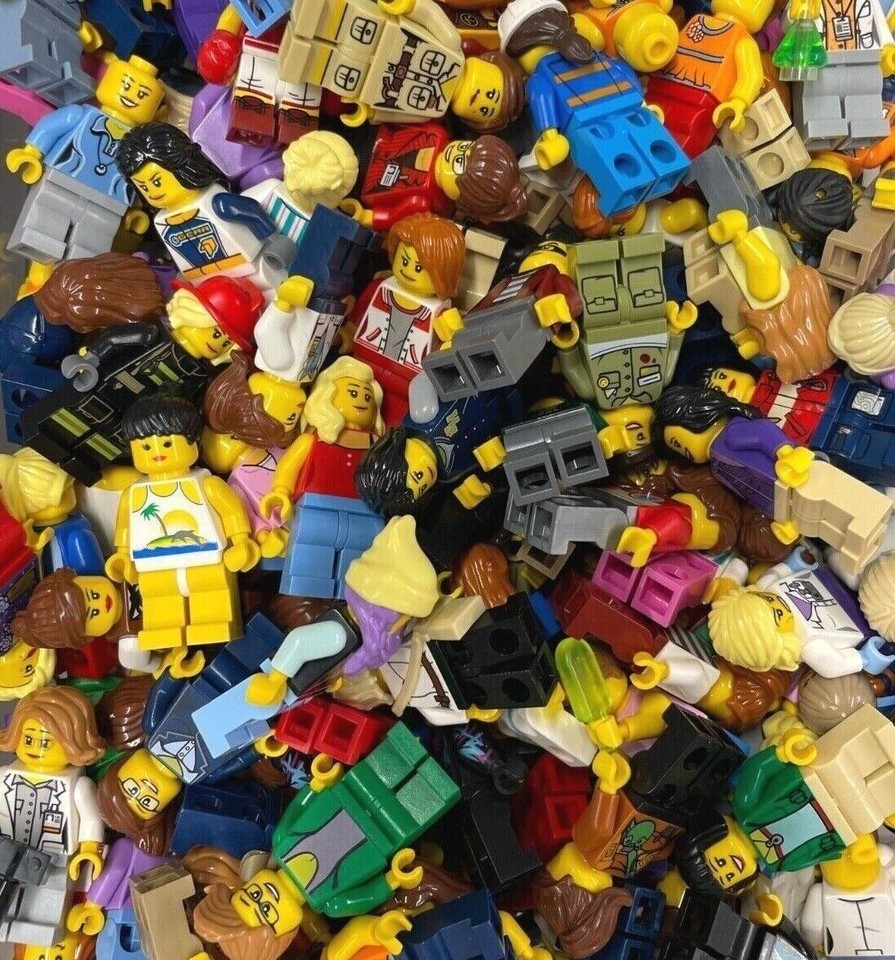 LEGO MINIFIGURES Bulk Lot 3, 5 or 12 Marvel, Star Wars, DISNEY CITY ...