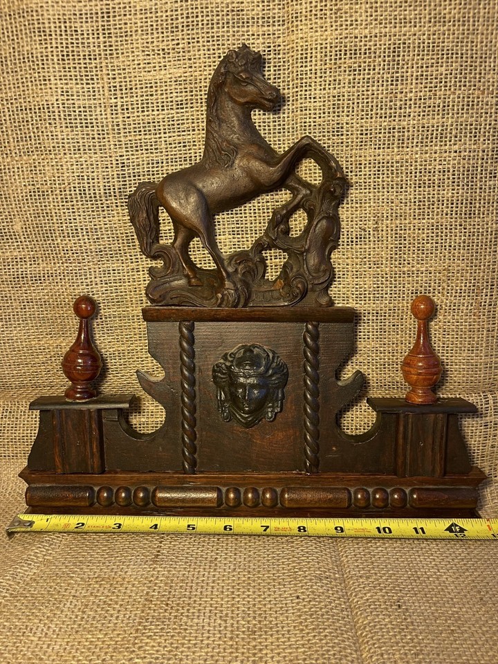 Large Antique German Vienna Regulator Clock Crown/Pediment/ Topper ...