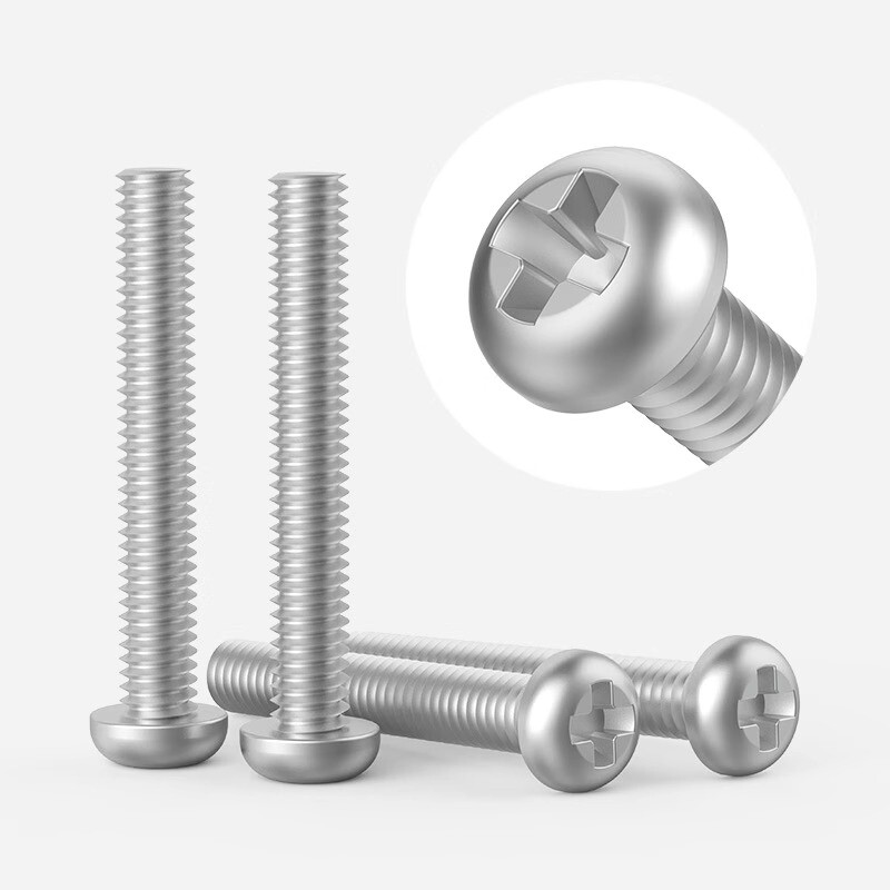 M4 Round Head Phillips Screws Machine Screw 304 Stainless Steel GB819 ...