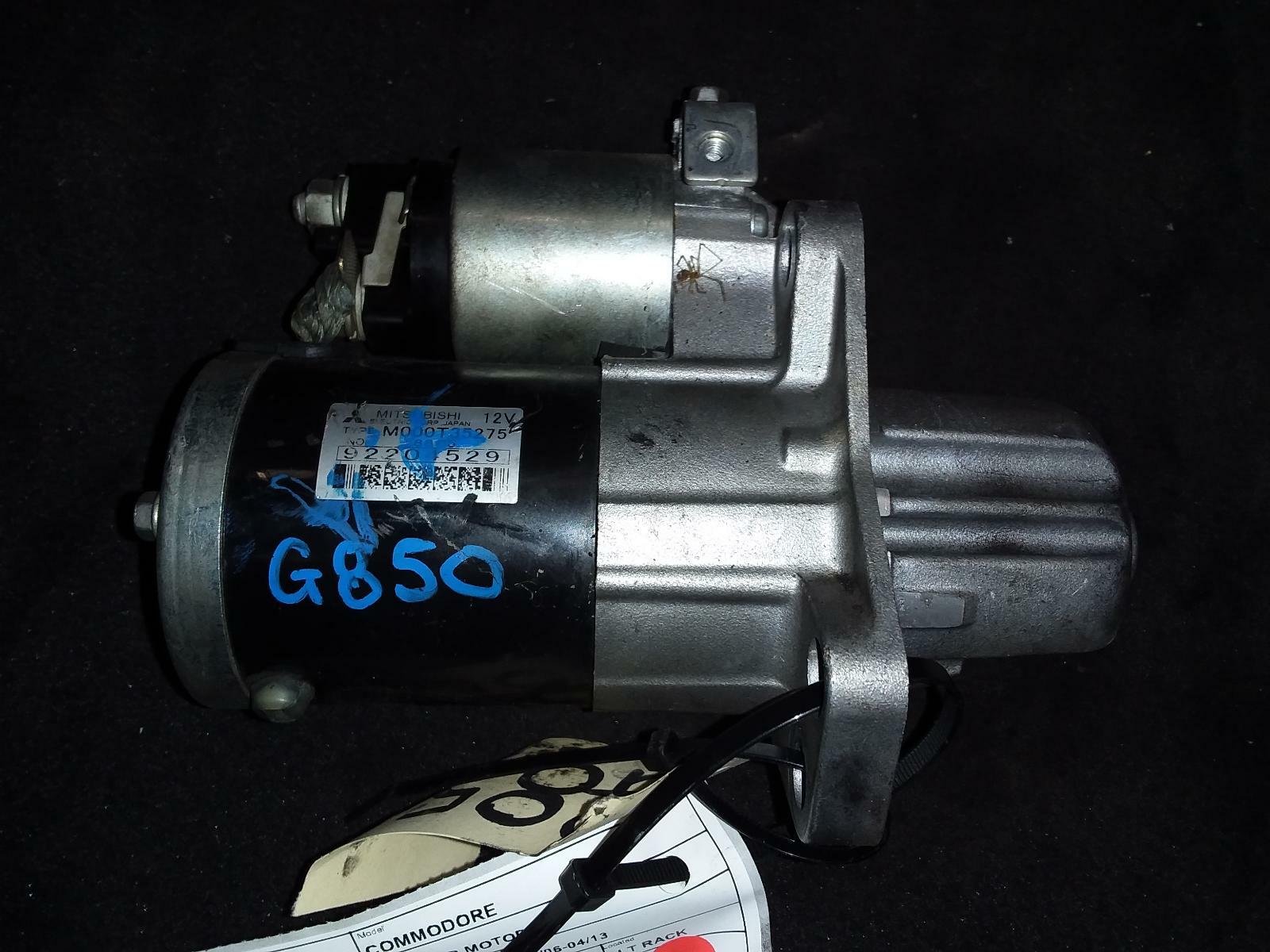 HOLDEN COMMODORE STARTER MOTOR 3.6, VE, NUT CONNECTOR TYPE, 08/06-04/13 ...