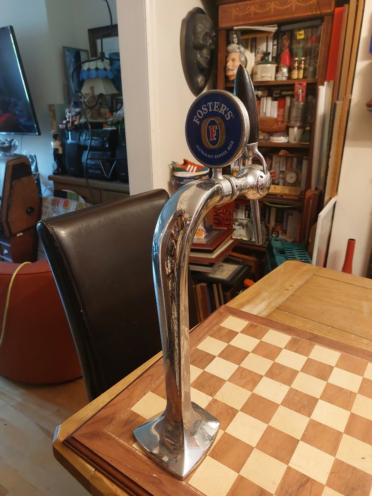 Vintage Pub Bar Celli Chrome Beer Tower Pump Strongbow / Fosters ...