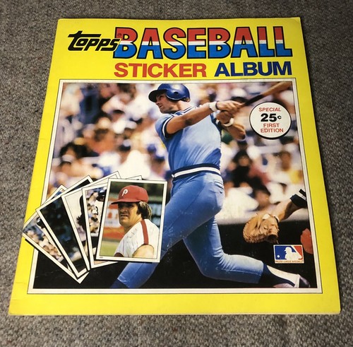 1981 TOPPS MLB BASEBALL STICKER ALBUM BOOK FIRST EDITION NEAR COMPLETE ...