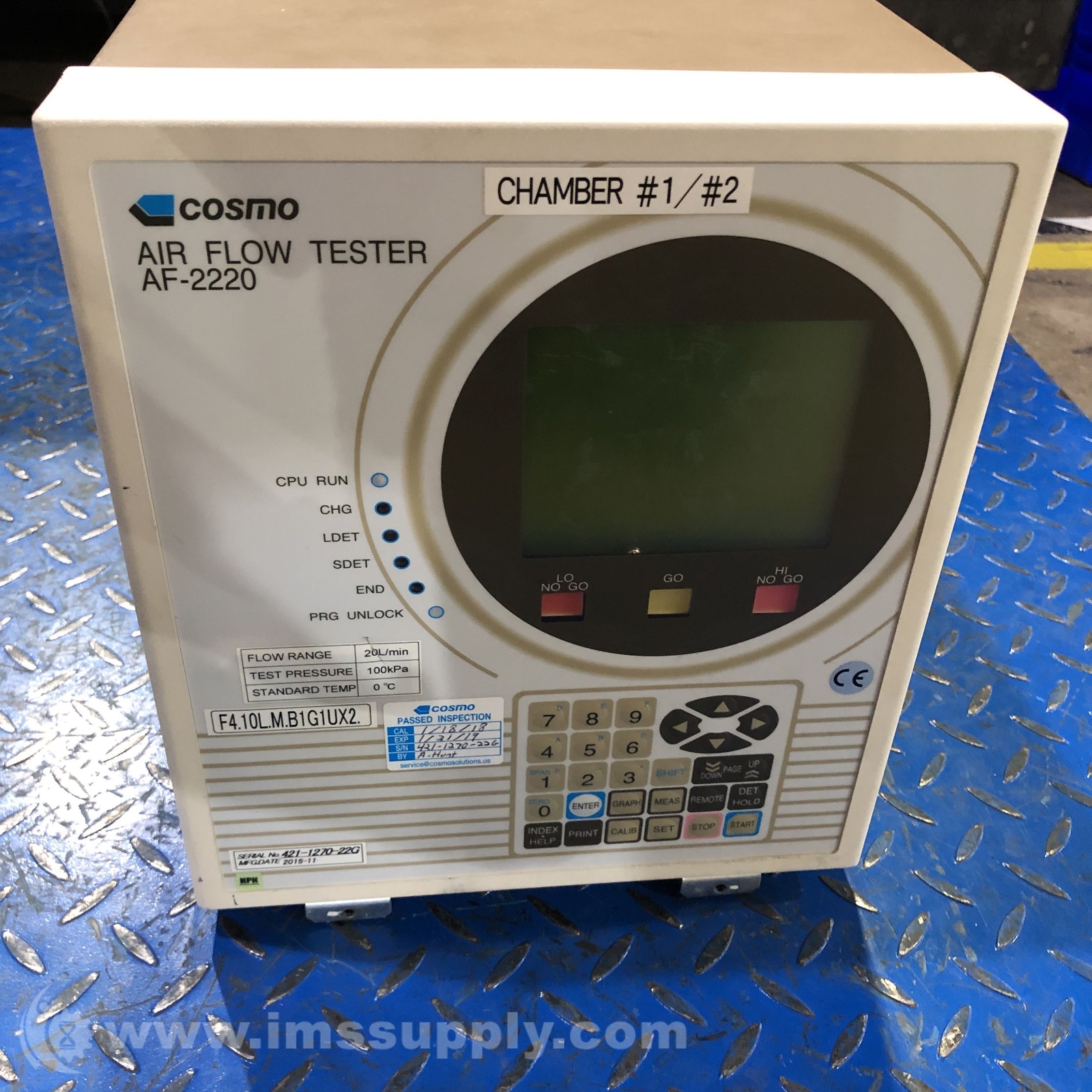Cosmo AF-2220 Air Flow Tester AC100-240 V 1 Ph AF2220 (TSC) for sale ...