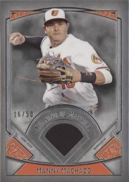 2017 Topps Museum Collection - Meaningful Material Relics Manny Machado ...