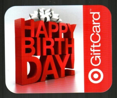 TARGET Happy Birthday ( 2013 ) Gift Card ( $0 ) | eBay