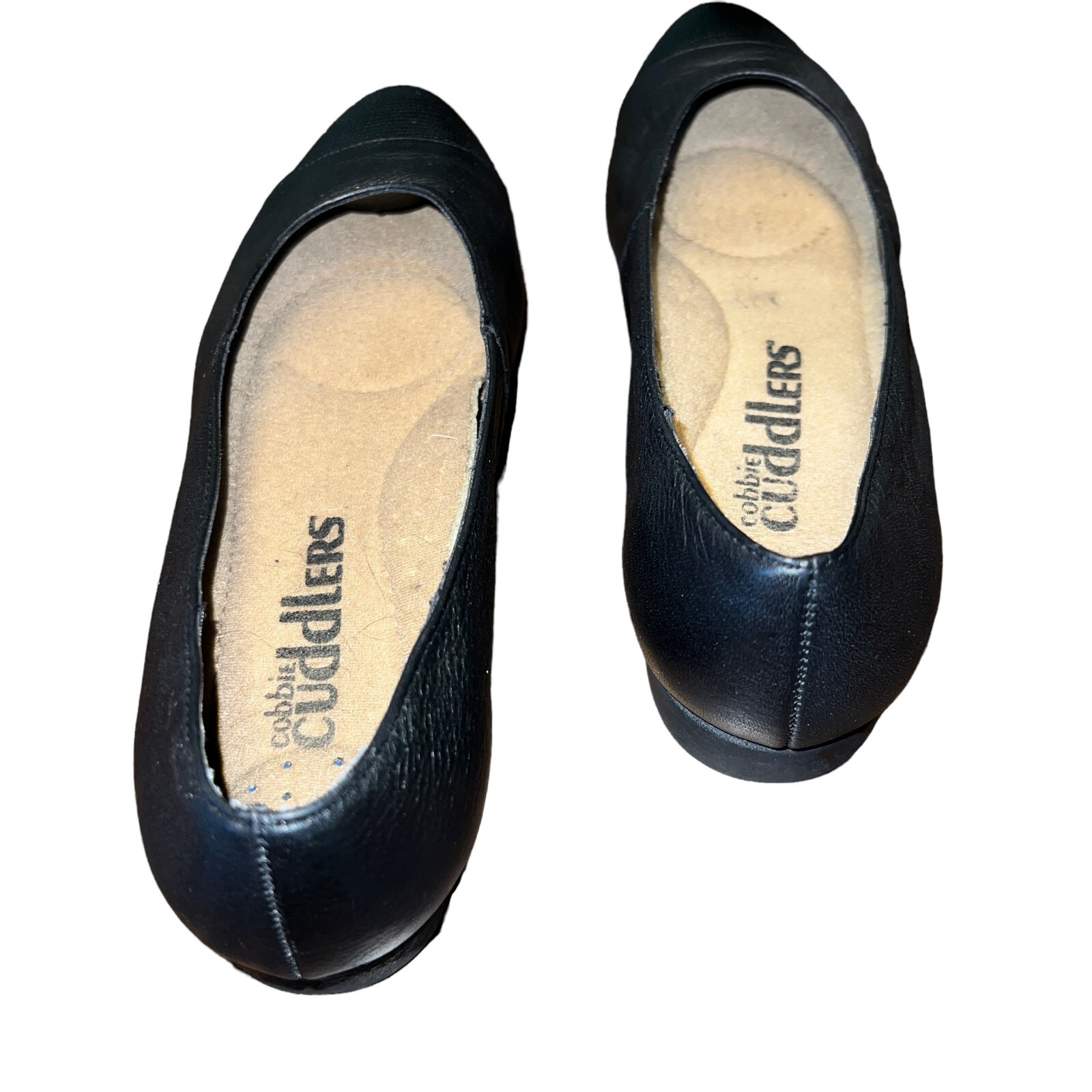 Woman's Cobbie Cuddlers sz 8M Black Flats 1/2 Heel | eBay