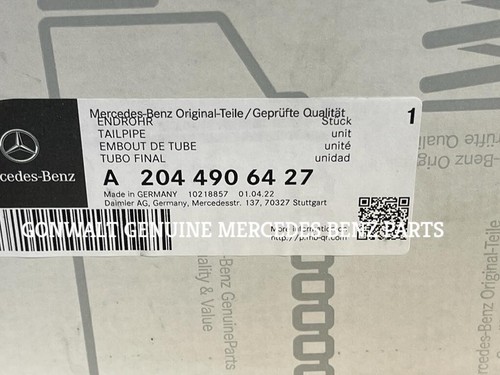 Genuine Mercedes-Benz C350 C300 2008-2015 Tail Pipe Extension OE ...