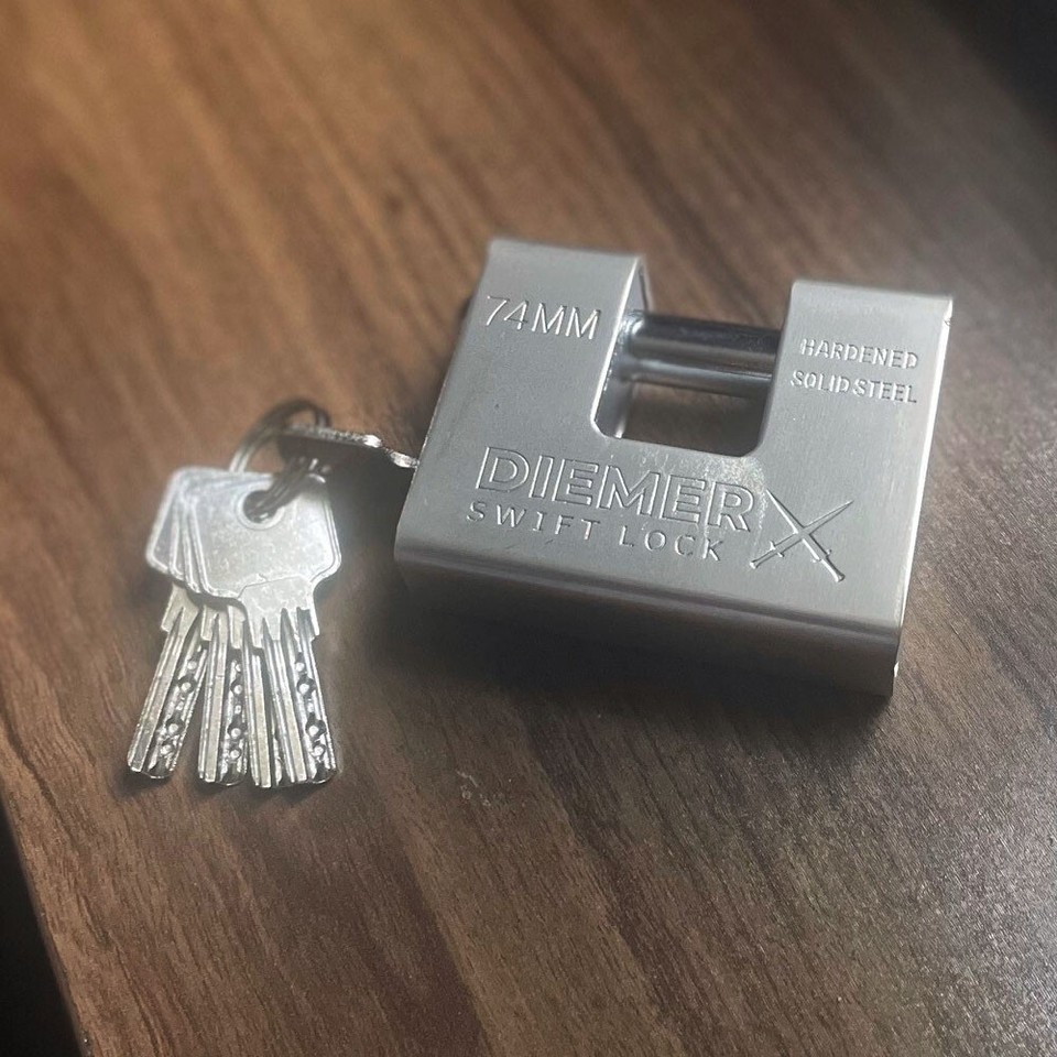 Shipping Container Lock HEAVY DUTY 74mm Padlock High Security Shutter ...