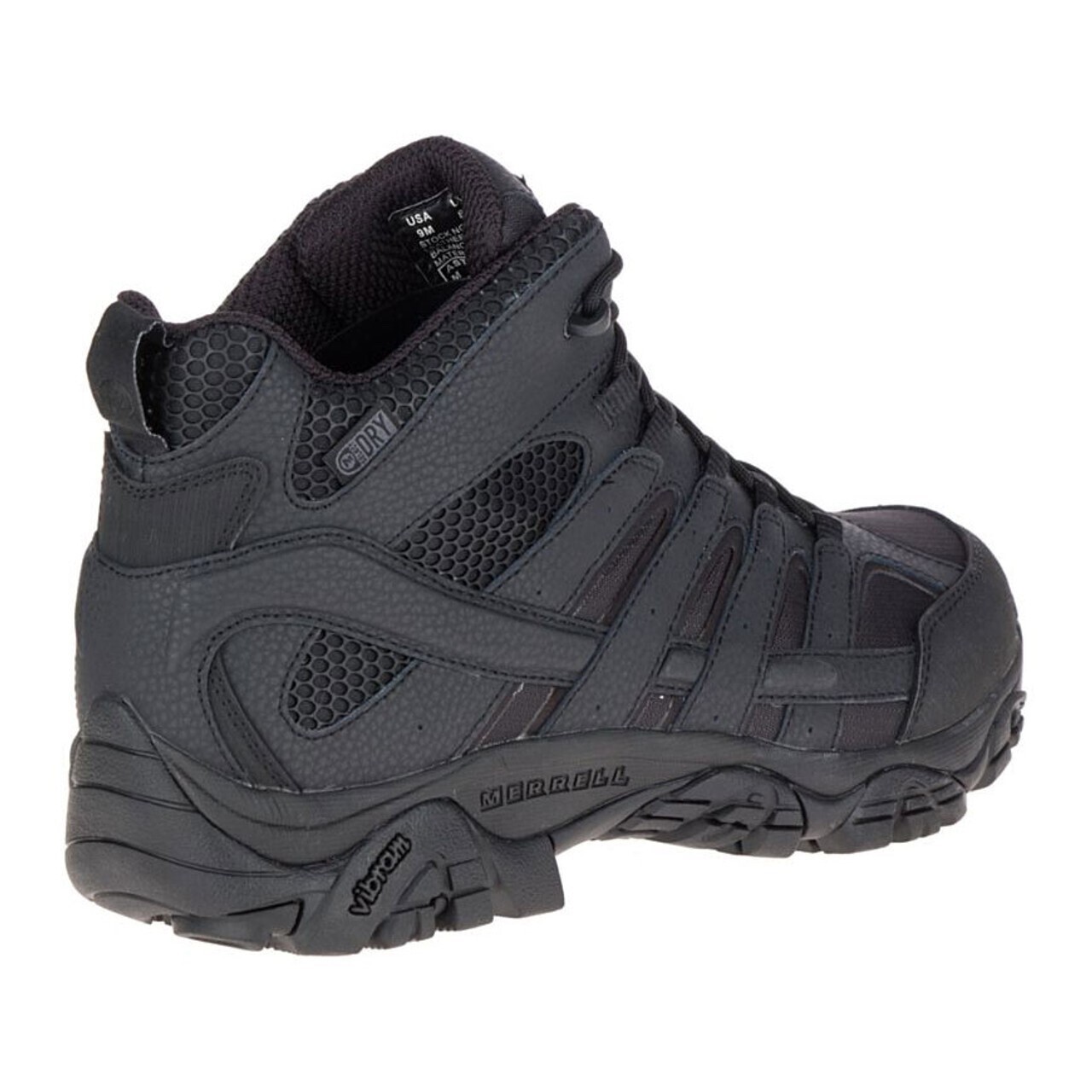 Merrel J15853 Men's Moab 2 Mid Tactical Waterproof Black Boots Size 14 ...