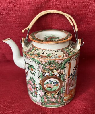 Chinese Export Porcelain Canton Famille Rose Medallion Tea Pot ca 1890 ...