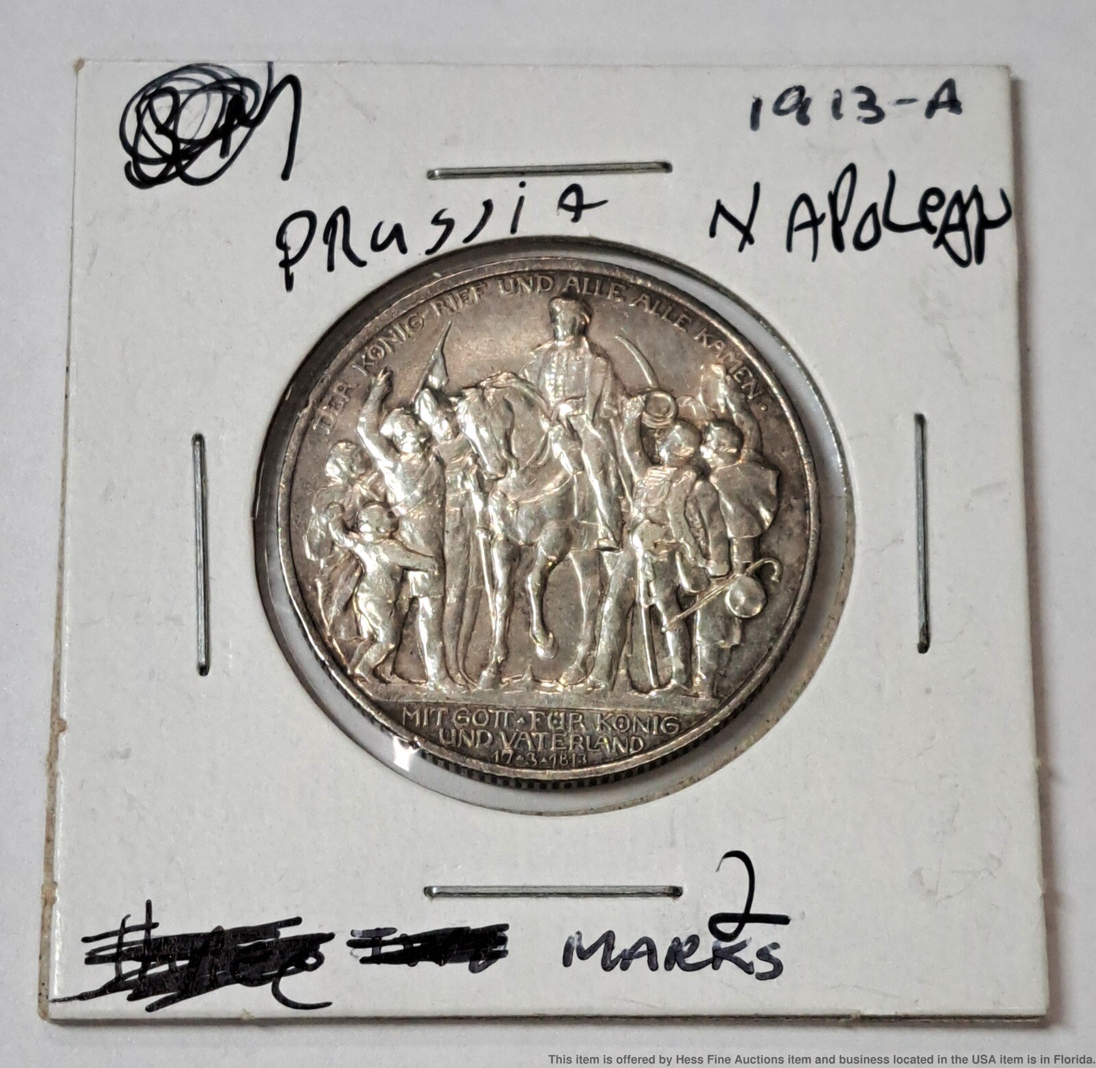 1913 A German States Prussian 2 Mark Silver Coin | eBay