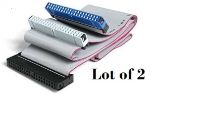 Lot of 2 HDD CD DVD-ROM DRIVE 3-Connector Parallel 40 Pin ATA PATA IDE ...