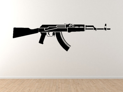 Heavy Weapon #1 - AK47 Kalashnikov Assault Rifle Gun - Vinyl Wall Decal Art | eBay