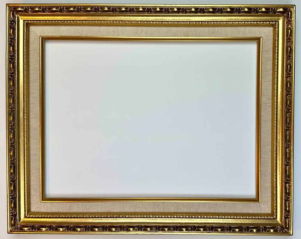 Picture Frame 12x16" Ornate Gold Frame- Wood/Gesso, No glass or backing ...