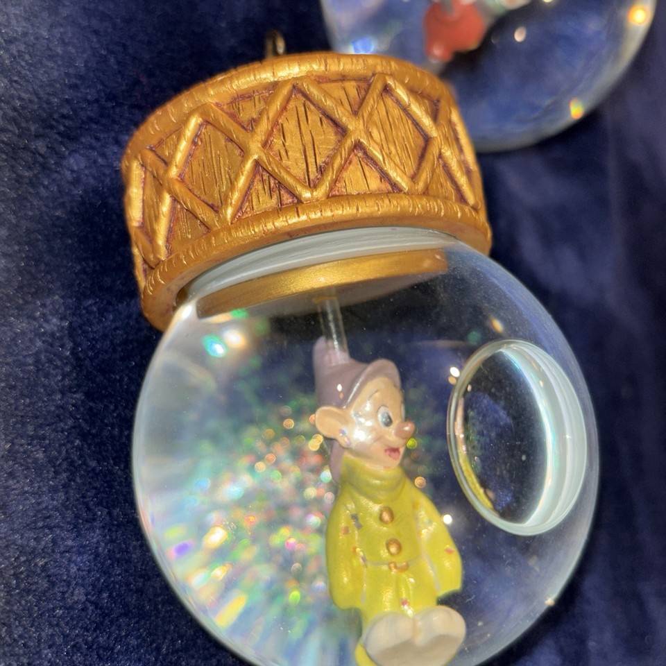 Disney Mini Snow Globe Tree Christmas Globe Replacement Ornaments-9 ...