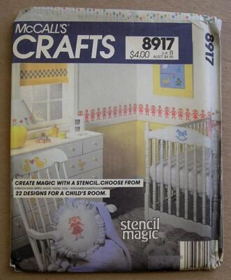 McCalls Crafts - 8917 uncut sewing pattern - toddlers bib, pillow, 22 ...